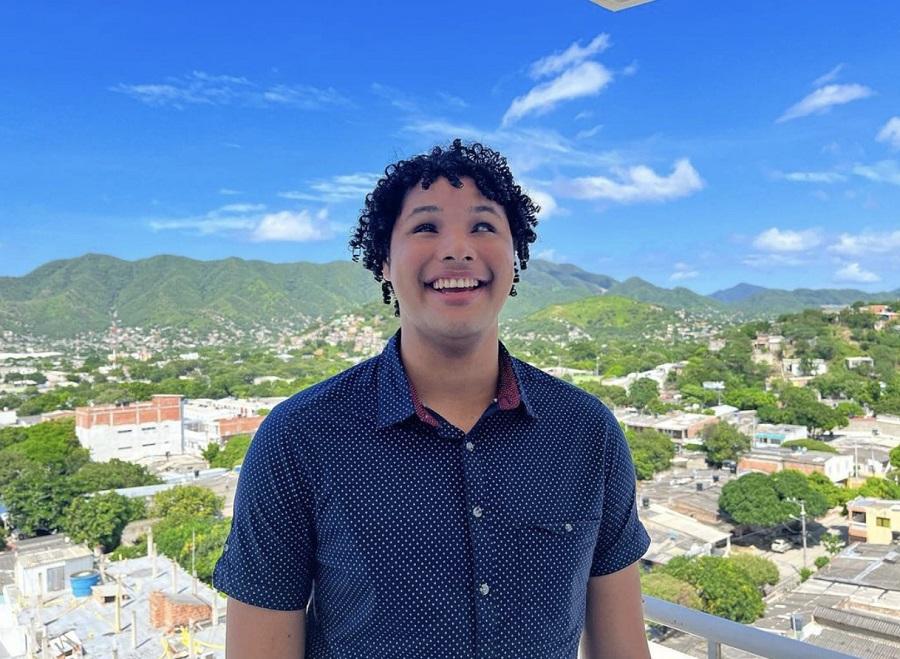 Acordeonero invidente Juan David Atencia, el Leandro Díaz moderno